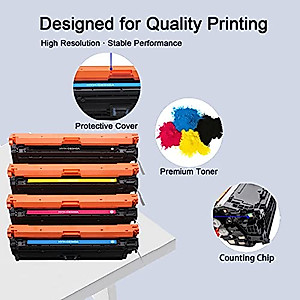 CE340A High Yield Replacement Toner Cartridge Compatible for HP Laserjet Enterprise 700 Color M775DN M775F M775Z M775Z+ Printers Yellow Ink