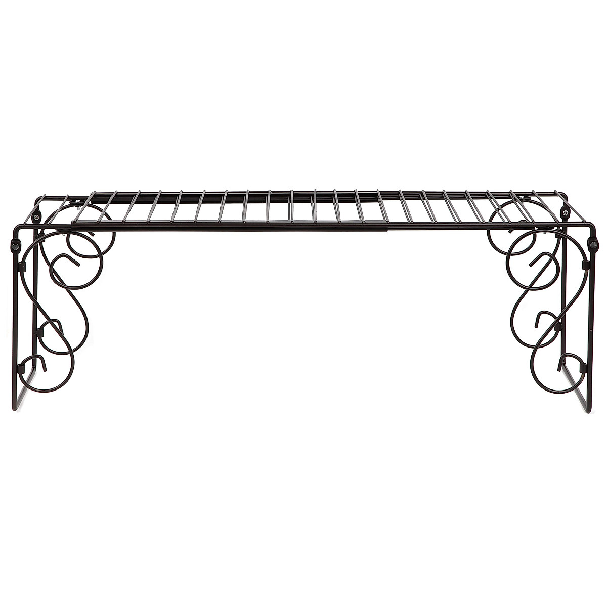 Trenton Gifts Kitchen Storage Sink Shelf Organizer, Expandable Wire Rack, Bronze