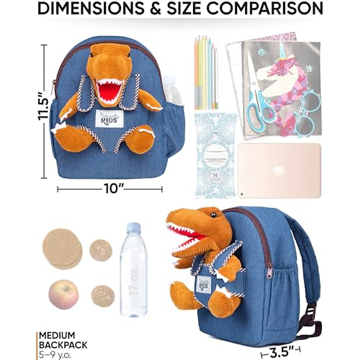 Dinosaur Toys for Kids 5-7, Gifts for 5 Year Old Boys, 4 Year Old Boy Birthday Gift, Toddler Dinosaur Backpack