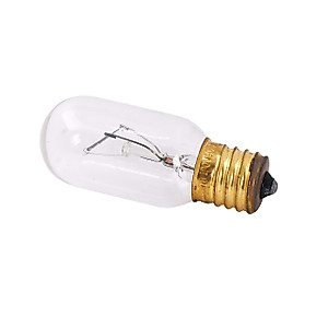 Mandala Crafts Appliance Light Bulbs for Microwave, Refrigerator, Oven; Dimmable, Intermediate Base, Pack of 8 (Warm White, E17 T8 120V 40 Watt)