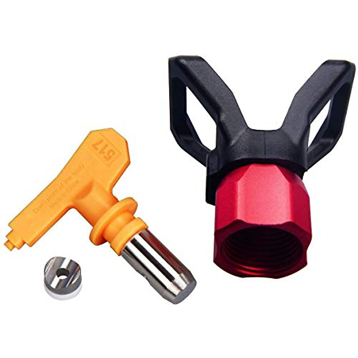 JWGJW 120025 Spray Guide Accessory Tool for All Airless Paint Sprayer 7/8" w/ 517 Tip with 10 Inch Extension Pole