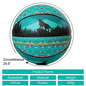 Nu Trendz Indoor-Outdoor Basketball 29.5", Composite Leather Basketball Size 7 Adult, Training Ball Team Basketball for Men and Women