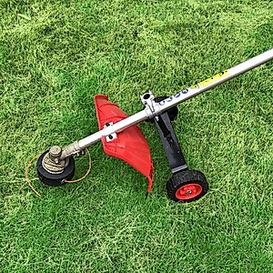 KALAWW Adjustable String Trimmer Support Wheel Attachment 28mm(1.1 inch) and 26mm(1inch) for Weed String Trimmer Grass Cutter Parts Gas String Trimmer Petrol/Electric Brushcutter Strimmer