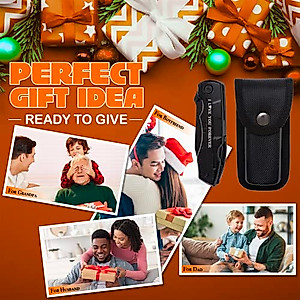 Gifts for Men Husband Boyfriend, Multitool Pocket Knife Gifts for Him, Stocking Stuffers for Men, I Love You Gifts for Christmas Valentines Day Anniversary, Cool Gadgets for Camping Fishing Cycling