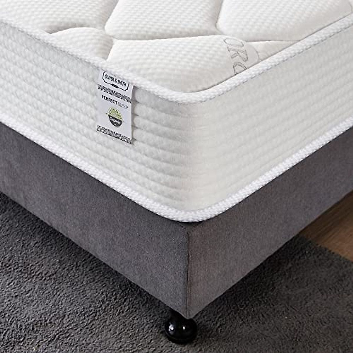 Oliver Smith Organic Cotton 10 Firm Comfort Sleep Spring & Foam Hybrid Mattress