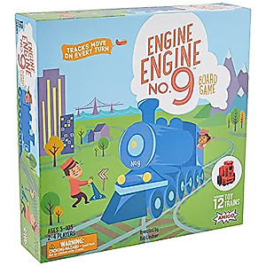 AMIGO Engine Engine No. 9 Kids Board Game with 12 Toy Trains