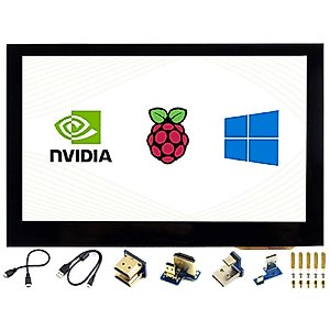 waveshare 4.3inch HDMI LCD (B) 4.3" 800x480 Touch Screen LCD Capacitive Display IPS Monitor for Raspberry Pi 4B/3B+/3B/2B/A+/Zero/Zero W/WH,Jetson Nano,PC Windows 10/8.1/8/7,BB Black, Banana Pi