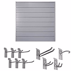 Crownwall 6" Starter Bundle (4x4 ft) with 10-Piece Locking Hook Kit (Graphite)