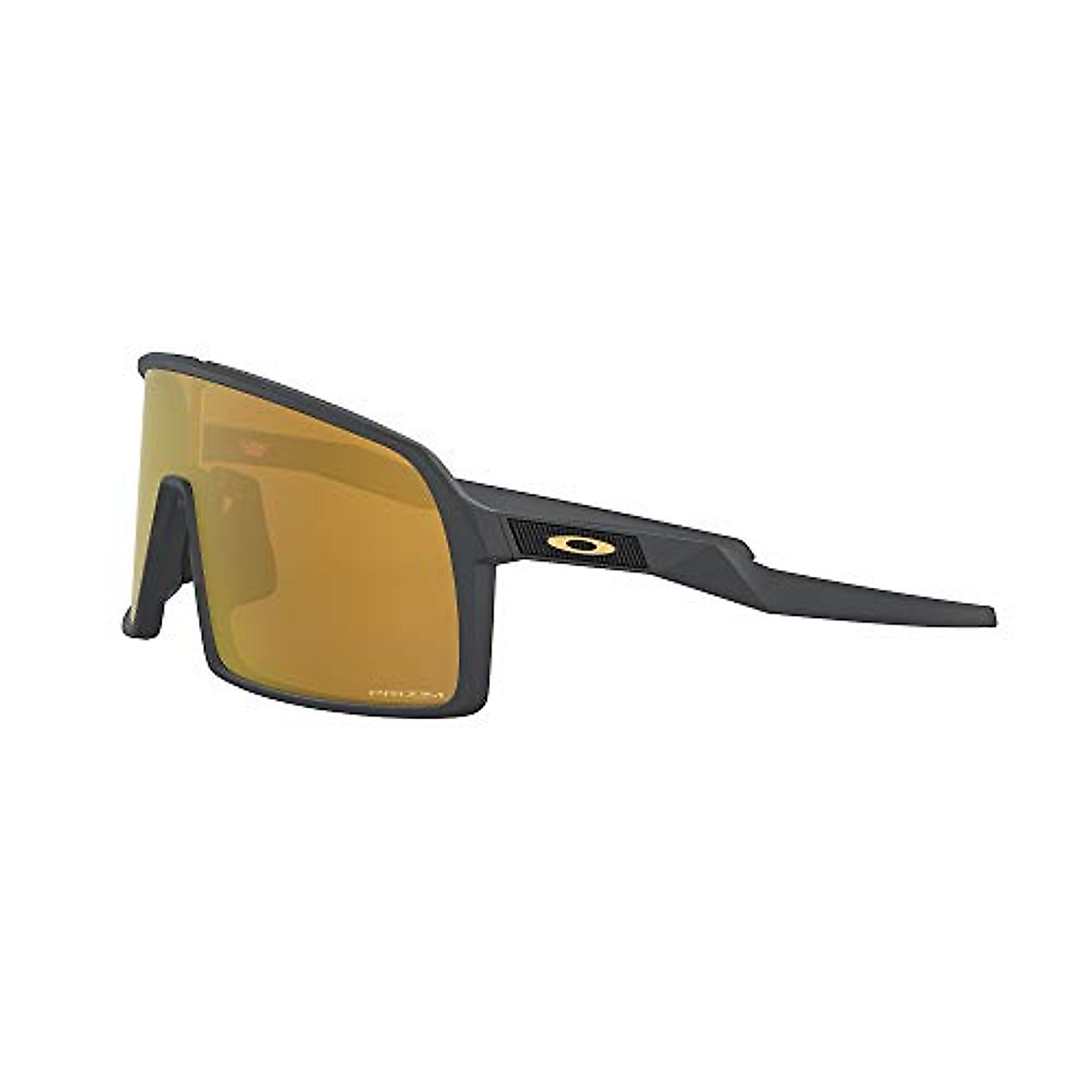 Oakley Men's OO9406 Sutro Rectangular Sunglasses, Matte Carbon/Prizm 24K, 37 mm