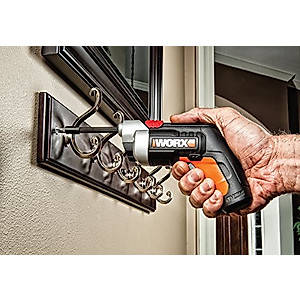 Worx WX252L 4V XTD Xtended Reach Cordless Screwdriver, Red