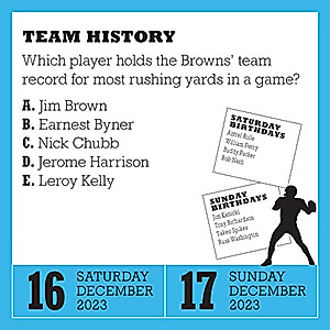 A Year of Football Trivia! Page-A-Day Calendar 2023: League Leader, Famous Firsts, Immortal Records & Dubious Distinctions