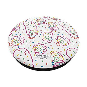 The Simpsons Family Rainbow Sprinkles PopSockets Swappable PopGrip