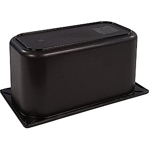 Carlisle FoodService Products CM110303 Coldmaster ABS Third-Size Divided Food Pan, 3.40 qt. Capacity, 12.68" x 6.89" x 6.01", Black
