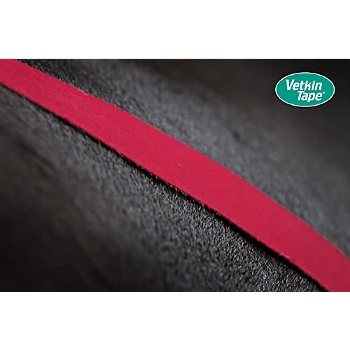 VETKIN VetkinTape® Veterinary Kinesiology Tape Red | Kinesiology Tape for Horses & Dogs | Equine & Canine Kinesiotape | Latex Free and TÜV Quality Mark Certified Ktape | 1.2 inch | Pack of 2 Rolls