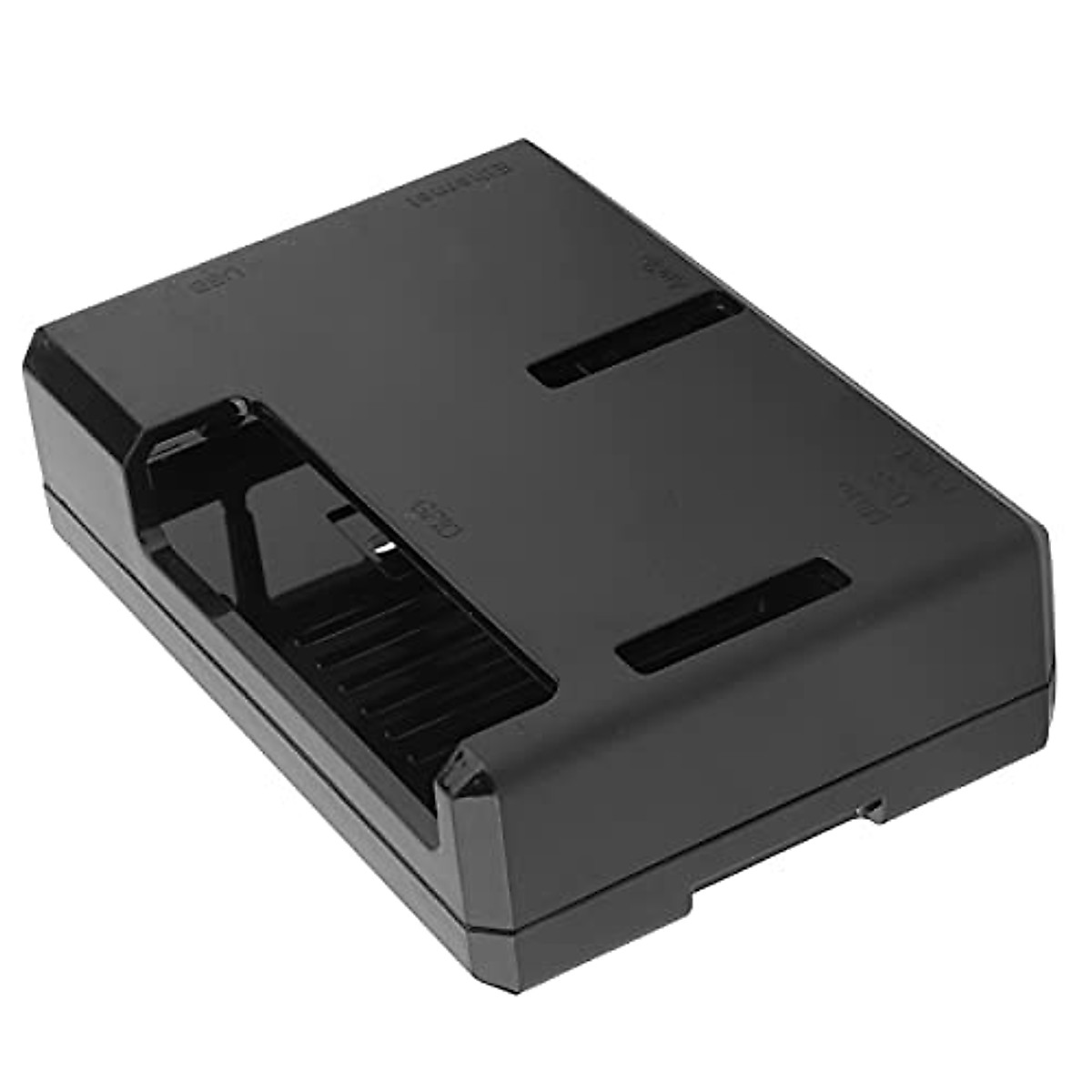 SALUTUY Protective Case for Raspberry Pi, Long Service Life Protective Shell for Raspberry Pi Four Colors Reasonable for Raspberry Pi 3B/3B+(Black)