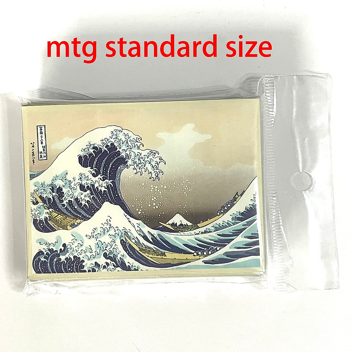 Black Lotus 120 PCS The Great Wave Card Sleeves Printing Japanese Art Card Cover Protectors (Wave 1)
