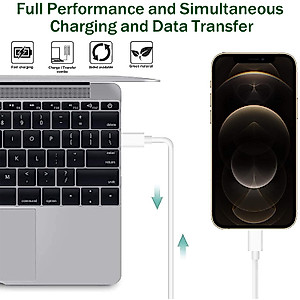 iPhone 14 13 12 11 Super Fast Charger [Apple MFi Certified ] 20W High Speed PD USB-C Wall Charger 6FT Cable Compatible with iPhone 14/14 Pro/14 Pro Max/14 Plus/13/13Pro/12/12 Pro/11/11Pro,iPad