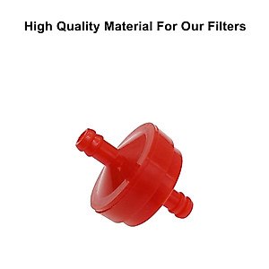 MOWFILL 10 Pack 298090 Fuel Filter Replace for BS 298090 298090S 5018 Toro 42-5240 56-6360 John Deere AM107314 LG298090 LG298090S PT4265 Lawn Mower Fuel Filter