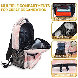 CUSPCOD Sloth Backpack for Girls Boys, 16 Inch Pink Backpacks for School, Cute, Adjustable Straps, Durable, Lightweight, Large Capacity Bookbag for Kids