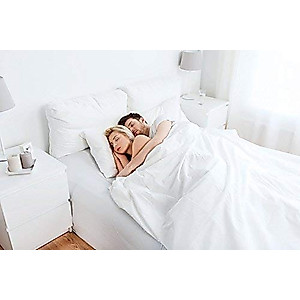 RajlinenLLC White Sheets Queen Set - Cotton Sheet Queen Size Sheets Set Hotel Luxury Bed Sheets Breathable & Cooling Sheets fit Mattress Upto 16 inch Sheets for Beds 400 Thread Count White Solid