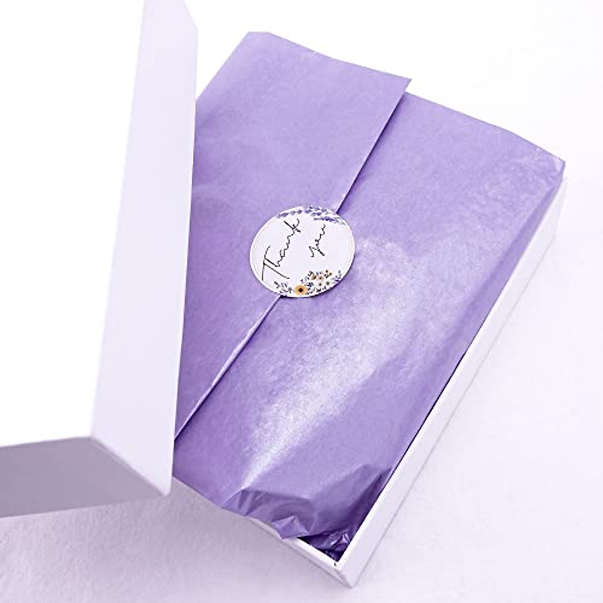 MR FIVE 60 Sheets Metallic Purple Tissue Paper Bulk,20" x 14",Purple Tissue Paper for Gift Bags,Purple Gift Wrapping Tissue Paper for Birthday Halloween Christmas