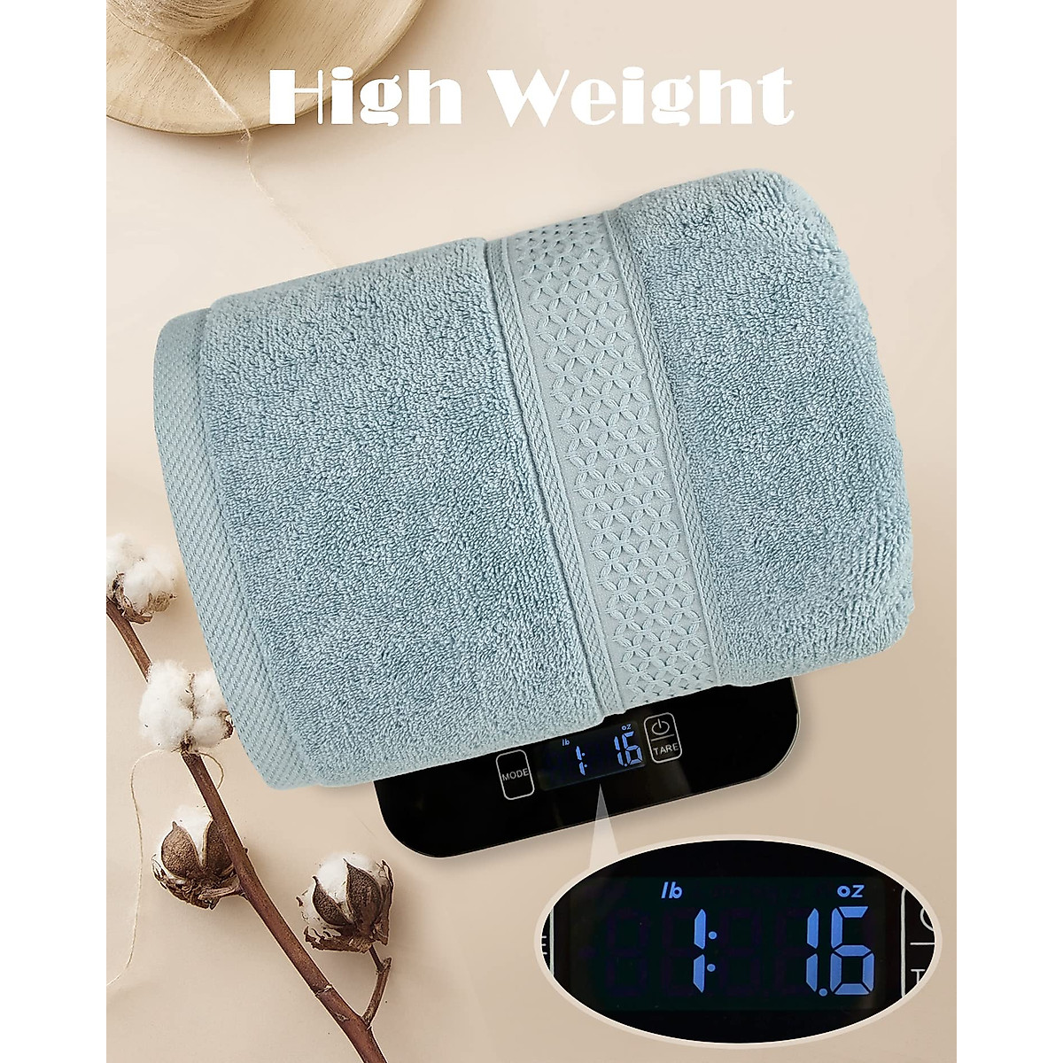 Cleanbear Luxury Bath Towels Set of 6 Shower Towels with Assorted Colors for Different Family Members 55 by 27 Inches Ultra Soft Bathroom Towels Highly Absorbent Body Drying Towels