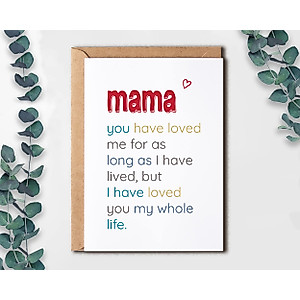 Mama You Have Loved - Special Mama's Day Card - Birthday Card For Mama - Sentimental Card For Mama - Meaningful Card For Mama…