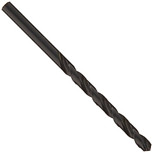 Chicago Latrobe 57716 150 Series High-Speed Steel Jobber Length Drill Bit Set with Metal Case, Black Oxide Finish, 118 Degree Conventional Point, Wire Size, 60-piece, #60 - #1