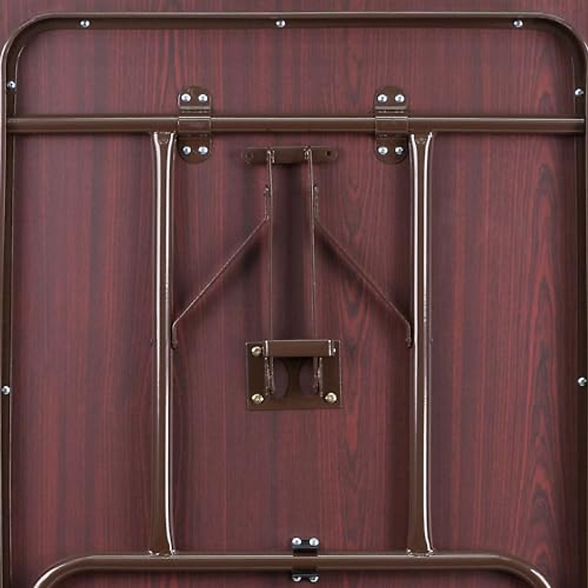 Flash Furniture Frankie 6-Foot Mahogany Melamine Laminate Folding Banquet Table