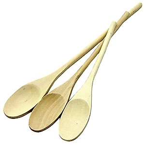 Chef Craft Select Maple Wooden Spoon Set, 10, 12, 14 inch, Natural