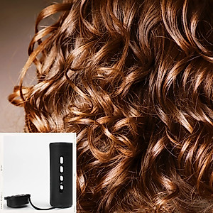 Jumbo Cold Wave Perm Rods Set (24 Pcs) for Women - Large Size Styling Rollers for Natural, Long or Short Hair for Home Hairdressing (Black)
