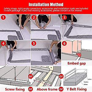 BabyGuard Bed Rails for Toddlers - Extra Long and Tall Specially Designed for Twin, Full, Queen, King & California King Bed Mattress (1 Side, 80")