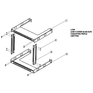 TECHTOO Wall Mount Rack Open Frame 19Inch Server Equipment Rack Heavy Duty Network Equipment Rack 13.7 Inch Deep - Black (09U)