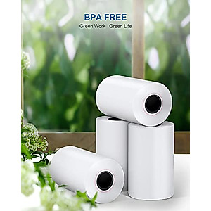 POLONO Receipt Printer, 3 1/8"" 80mm PL330 Thermal Receipt Printer, 300mm/s POS Receipt Printer, 2 1/4"" x 50' Thermal Paper, Receipt Paper Suitable for Many Credit Card Terminals, BPA Free, 50 Rolls