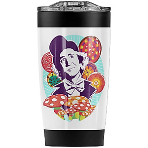 Logovision Willy Wonka Willy Stainless Steel Tumbler 20 oz Coffee Travel Mug/Cup, Vacuum Insulated & Double Wall with Leakproof Sliding Lid | Great for Hot Drinks and Cold Beverages