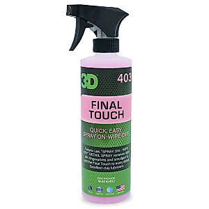 3D Final Touch Quick Detail Spray - Easy Spray On, Wipe Off Showroom Shine 16oz.