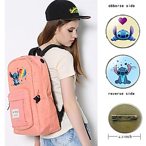 FLYZKUO Upgrade Your Style with our Stitch Merchandise Set - Complete with Drawstring Bag, Stickers, Lanyard, More