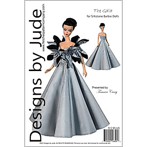 The Gala Doll Clothes Sewing Pattern for Silkstone Barbie Dolls Mattel