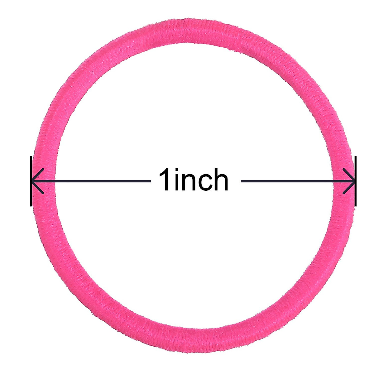 TecUnite 200 Pieces No-metal Hair Elastics Bulk Rubber Bands Hair Ties Ponytail Holders for Women(Multicolored)(Multicolored)