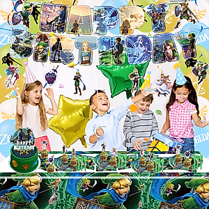 Legend Birthday Party Decorations, Legend Party Supplies Set Include Banner, Hanging Swirls, Tablecloth, Tableware, Balloons, Cake Toppers, Legend Party Favors