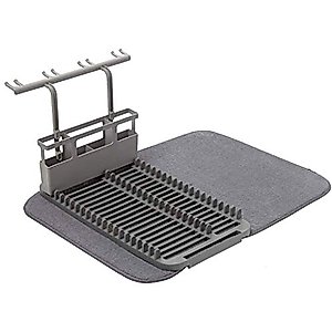 SDGH Foldable Dish Rack - Dish Drain Rack Storage Rack Stainless Steel Dish Rack