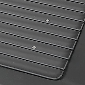 MoNiBloom 32" Outdoor Fire Pit Table Wood Burning Fireplace Backyard Patio Firepit Desk with Grill Spark Screen Cover for Outside Beach Camping Picnic, Black