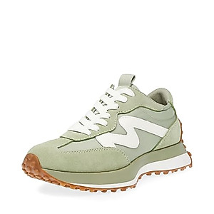 Steve Madden Women's Campo Sneaker, Sage, 8
