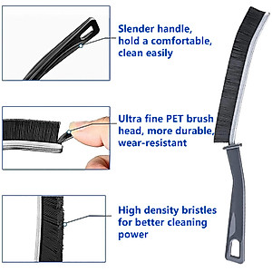 SAPYONY 4Pcs Bathroom Crevice Gaps Cleaning Brush,Clean The Dead Corners of Bathroom Kitchen Tiles, Multifunctional Window Slots, and Brushes,Used for Cleaning Gaps