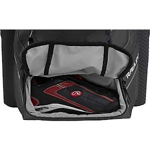 Rawlings | IMPULSE Backpack Equipment Bag | Baseball/Softball | Black