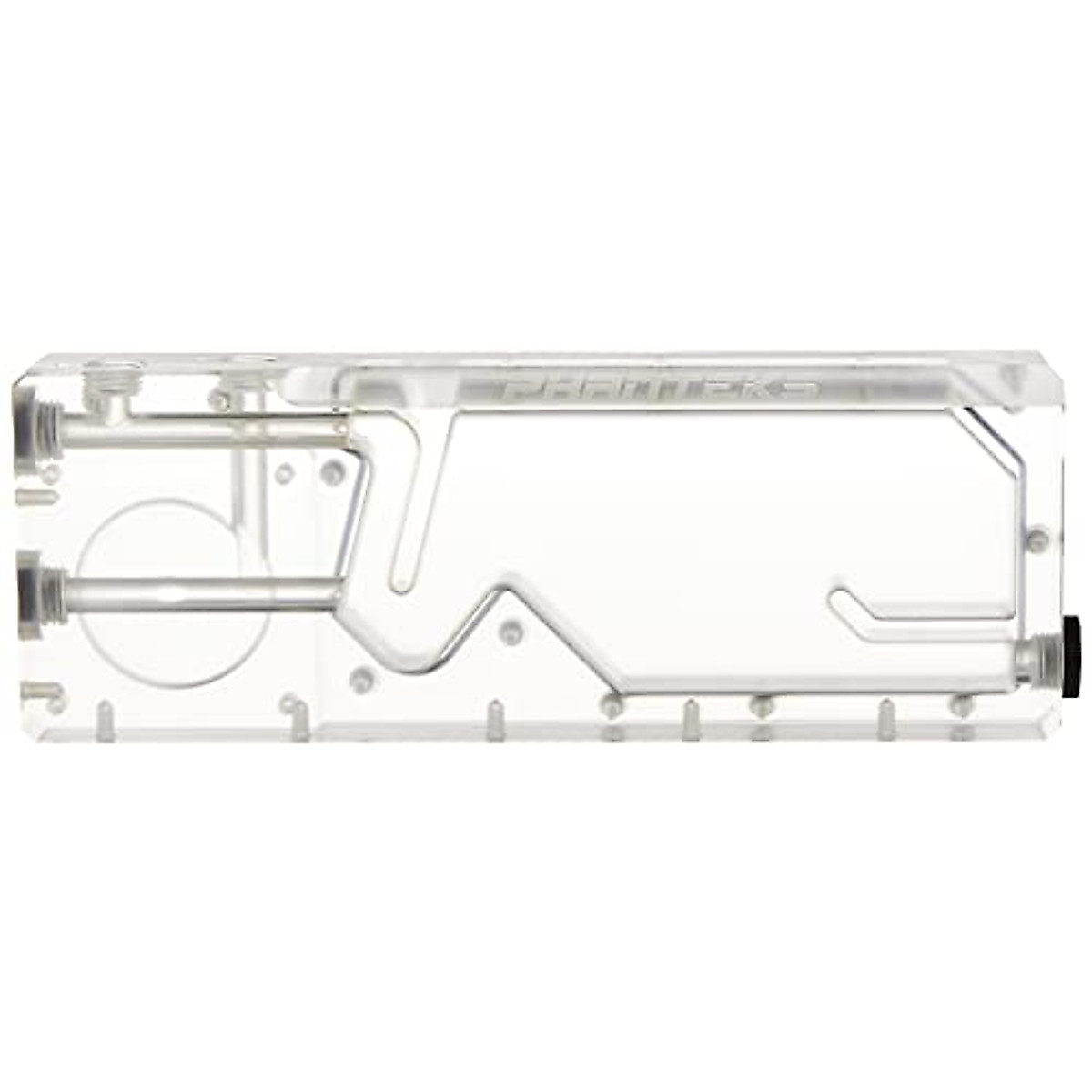 Phanteks Glacier R220C Combo Reservoir for DDC Pump, Transparent Acrylic Backplate, Integrated Digital-RGB Lighting