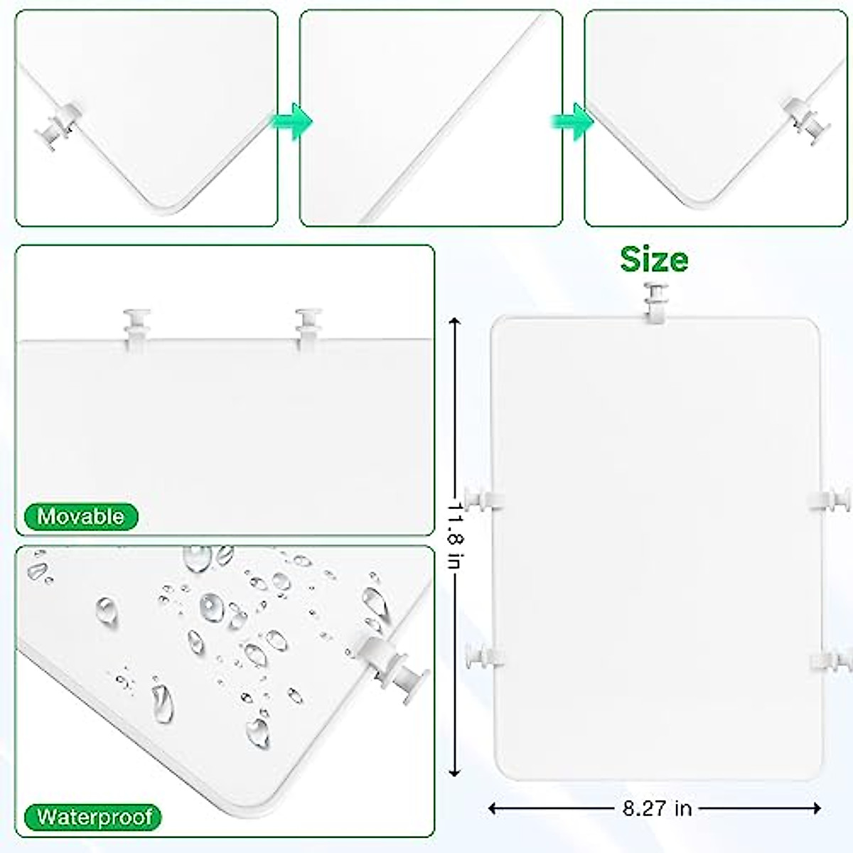 2PCS Divider Tray for Bogg Bag Accessories for Bogg Bags Compatible with BOGG Bag Original X Large Organizing Bags and Divide Space with Bogg Bag Accessories Inserts (White)