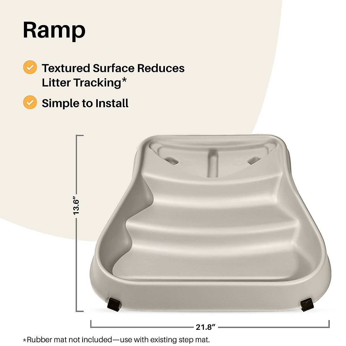 Litter-Robot 3 Accessory Kit by Whisker - Includes LitterTrap Mat, Beige Ramp, Fence, OdorTrap Pod + 1 Pack, for Use with Litter-Robot 3, The Automatic, Self-Cleaning Cat Litter Box