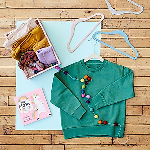 3 Sprouts Baby Hangers – Velvet Closet Clothes Organizers for Nursery, 10 Pack