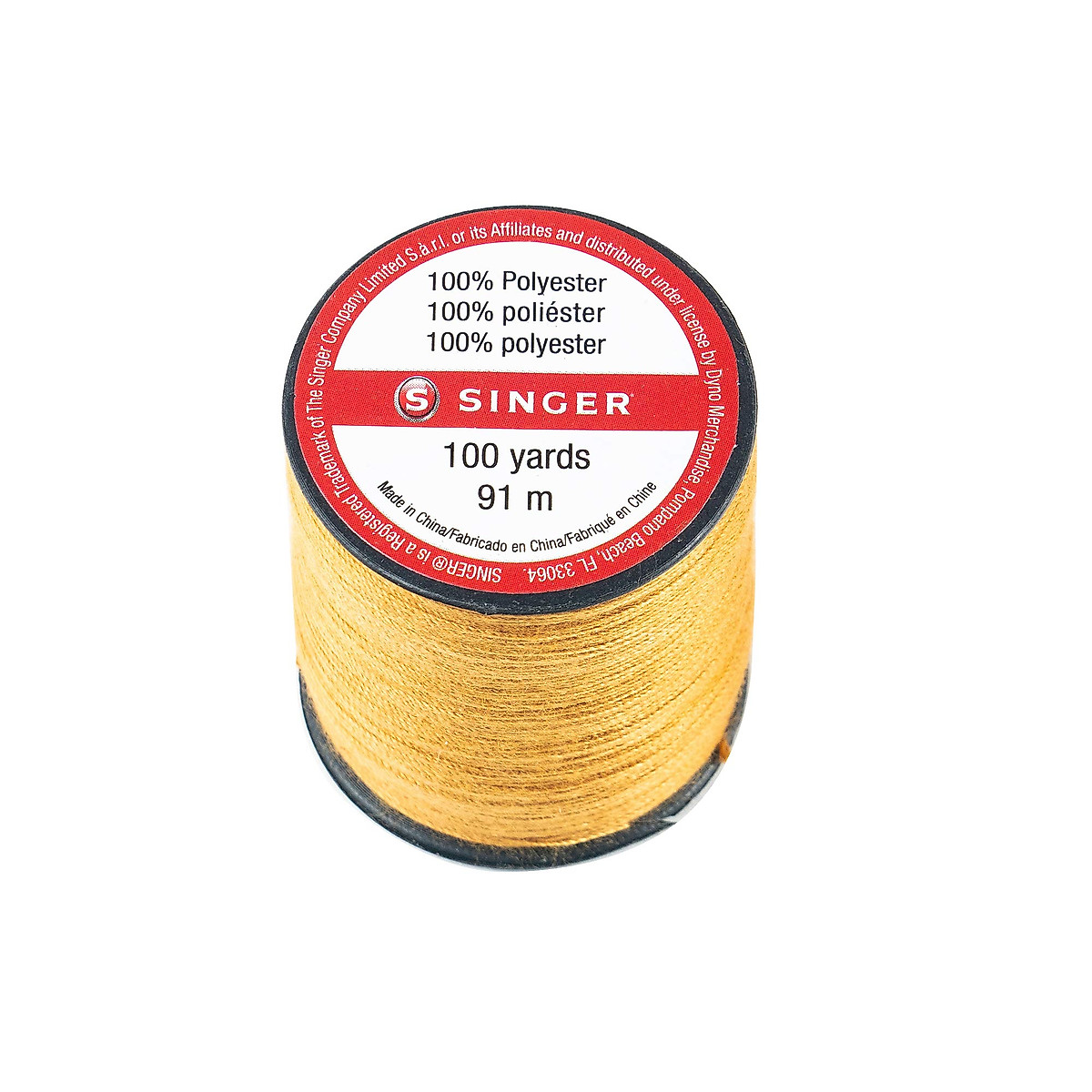 SINGER 67120 Blue Jean Thread, 100 Yards, Old Gold